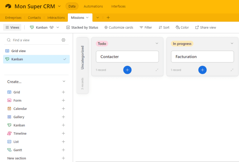 Using Airtable as a CRM - Stepward